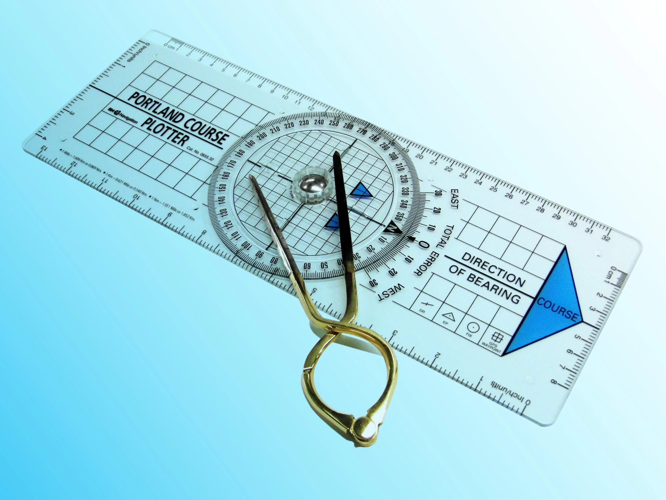 Blundell Harling Portland Course Plotter & 7" Dividers Kit | Chartroom ...